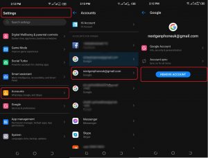 How to Remove Google Account From Android - Nextgenphone